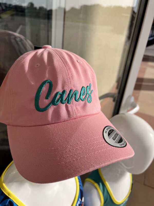 Merch - Canes Cap Pink (Teal logo) - Dubai Hurricanes
